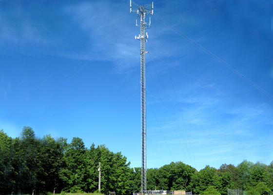 30m Galvanized Steel Guyed Wire Towers For Power Transmission Distribution