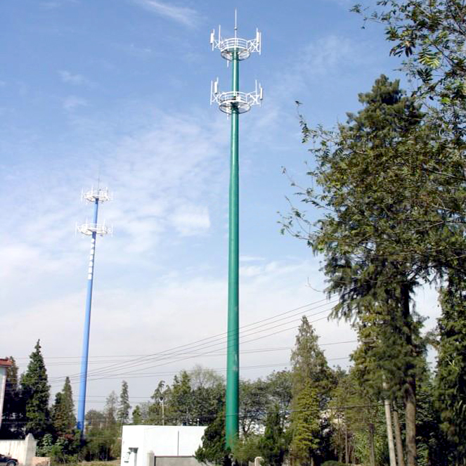 25m Guyed Wire Telescopic Antenna Tower Low Carbon Steel Q235