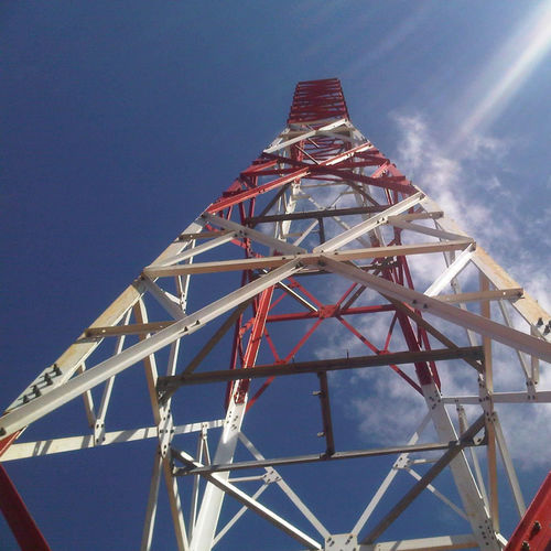 4 Leg Angular Tower For Mobile Networking, Wireless Communication ...