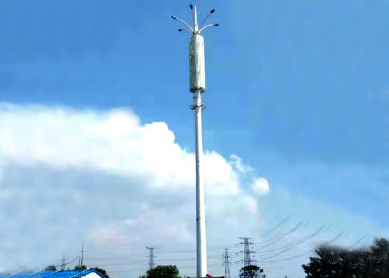35m 45m Dual Lifting Mono Pole Tower Hight Mast Street Light Pole