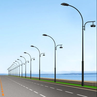 Galvanized Steel Street Lighting Post 45m Hinged Lighting Columns