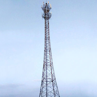 Galvanized Tubular Lattice Steel Towers Telecom Antenna