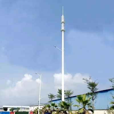35m 45m Dual Lifting Mono Pole Tower Hight Mast Street Light Pole