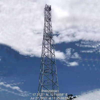 3 Or 4 Legged Telecom Steel Tower Lattice Antenna Customized