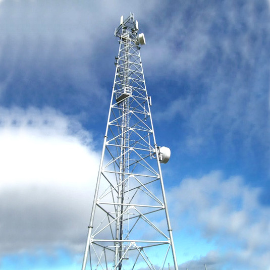 Popular 60m Mild Steel Galvanized Steel Self-support Lattice Tower