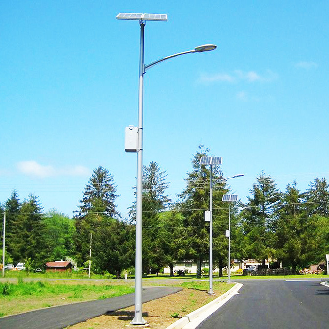 Customized Color Galvanized Street Light Pole 6m To 15m