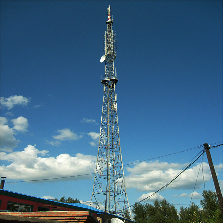 45m Greenfield Self Support Steel Telecom Lattice Tower By Bolting ...