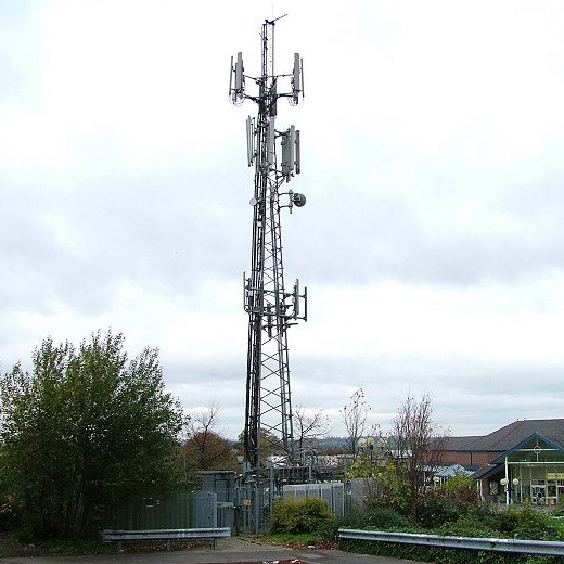 4-Legged Self Supporting Mobile Steel Tower 30m to 70m Hot Dip Galvanized Pole