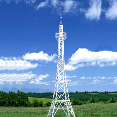 50m Tubular Steel Self-supporting tower with Internation Quality Standard