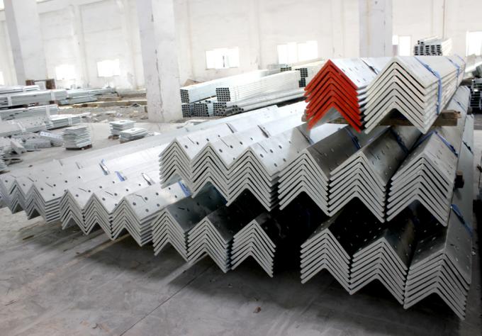 Self Supporting 4 Legs Telecom Steel Tower Galvanized Iron