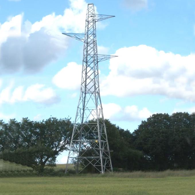 60m High Mast 5G Station Mobile Communication Tower Mild Steel