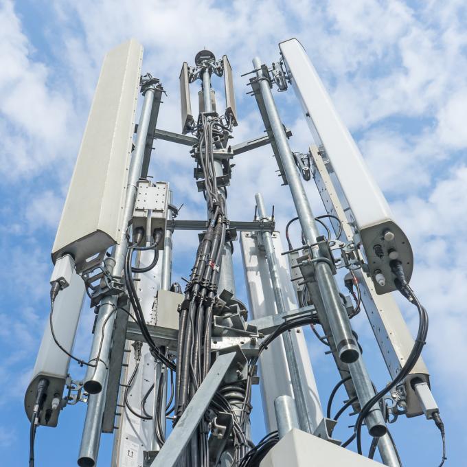 45 Self-support Galvanized Steel Mast Structure BTS Communication ...