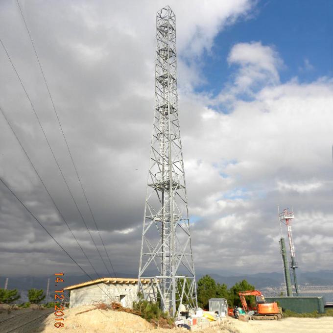 ICAO Self-support Galvanized Steel BTS Communication Tower Lattice Mast ...