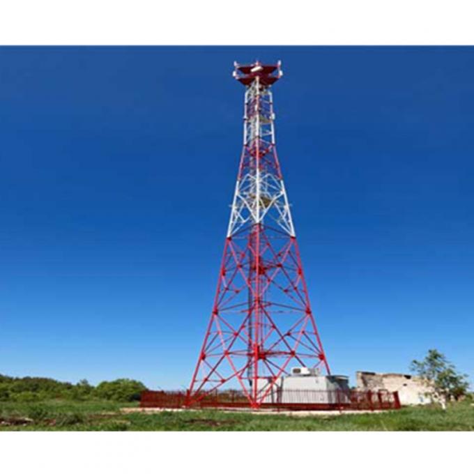 Radio Antennas 30 Meter Telecom Tower Connecting Plates Bolts Nuts