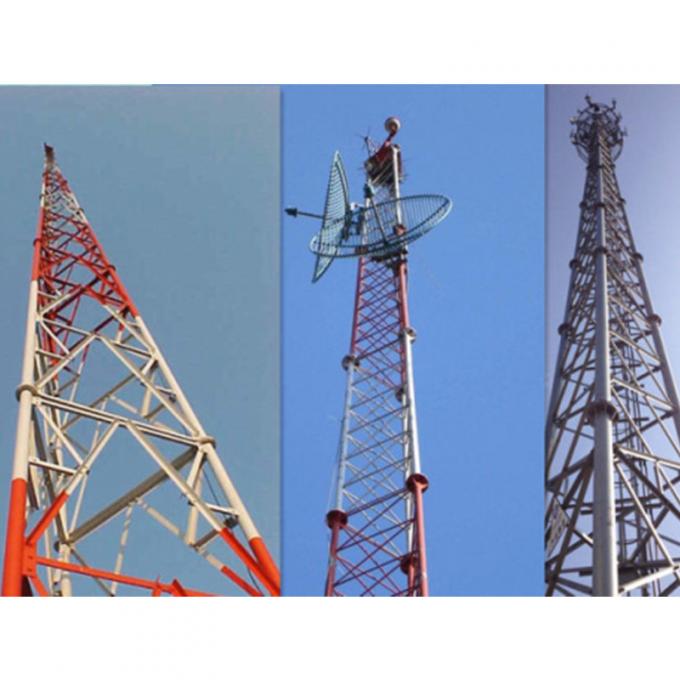 Galvanized Steel Pipe Self Supporting Communication Tower Telecom Cable 30m